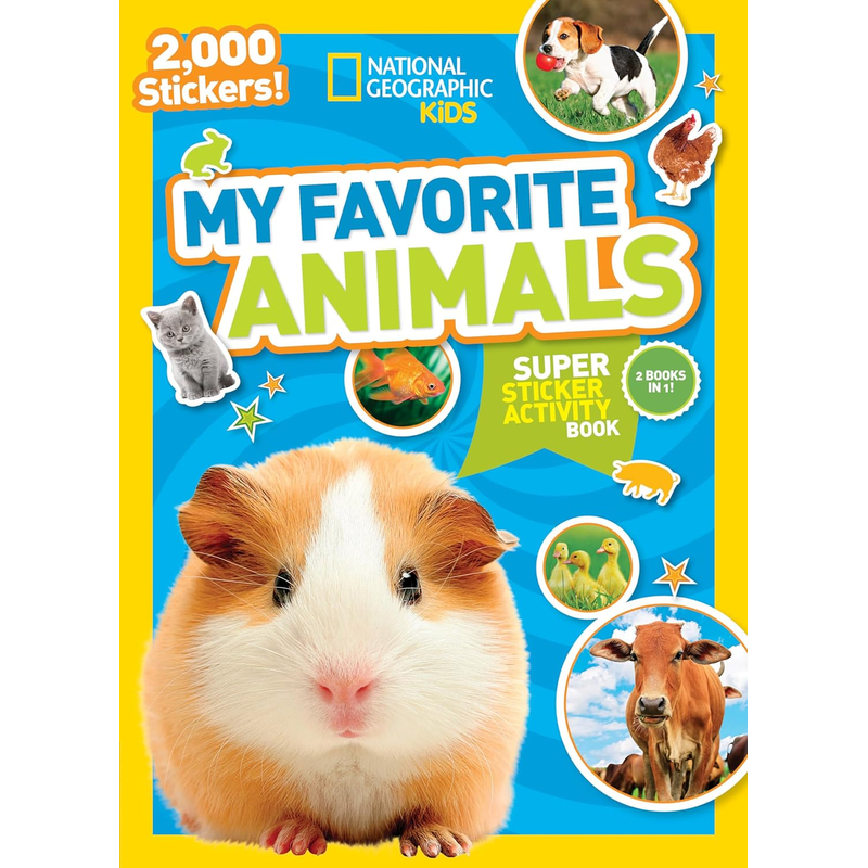 National Geographic Kids My Favorite Animals Super Sticker Activity Bo ...